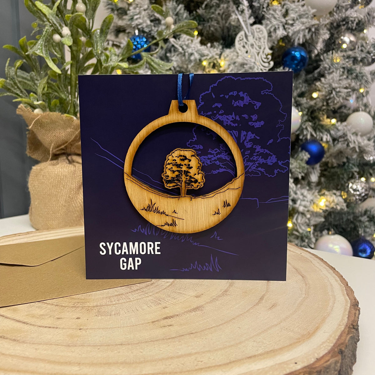 Sycamore Gap Bauble Card – JT Workshop