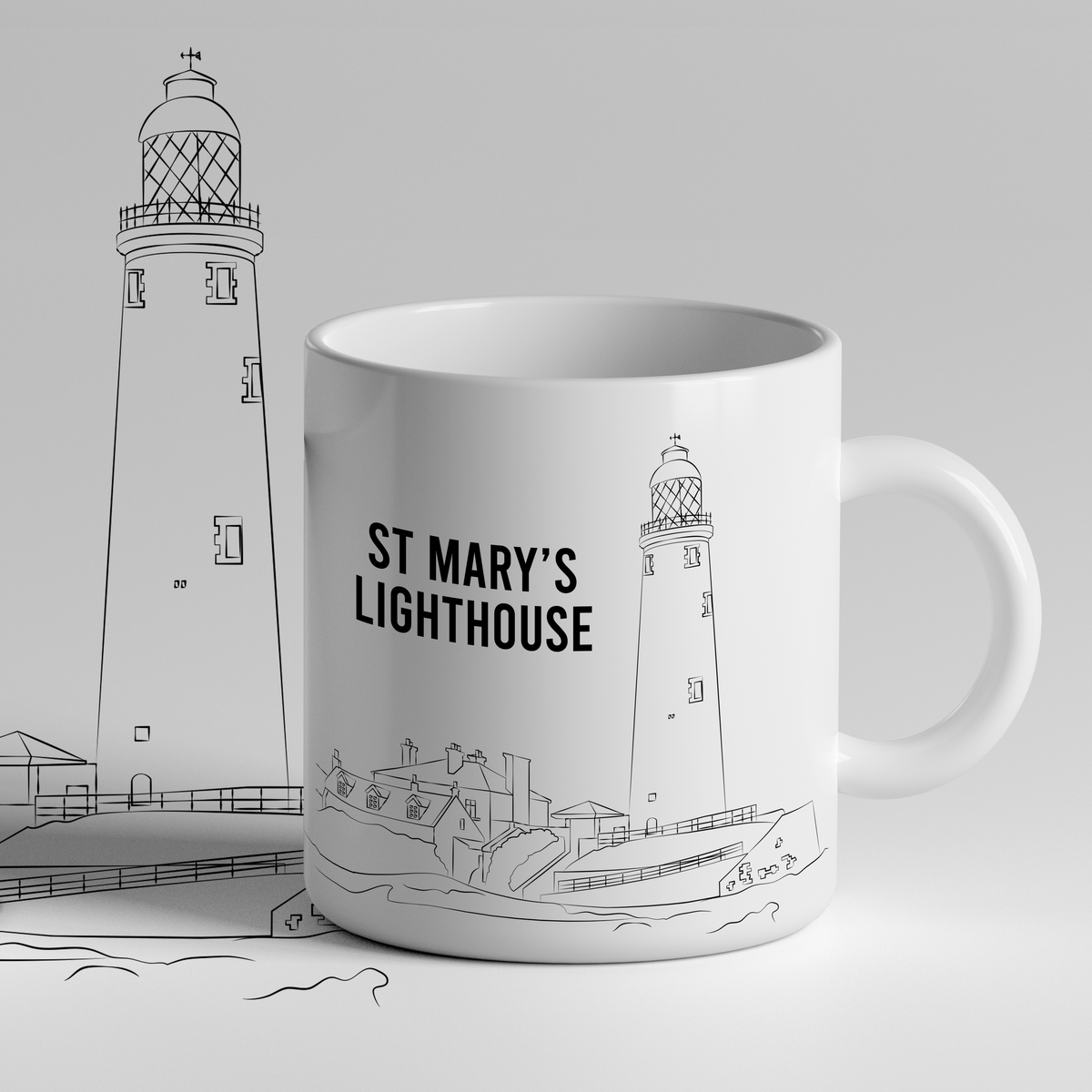 St Mary's Lighthouse Mug – JT Workshop