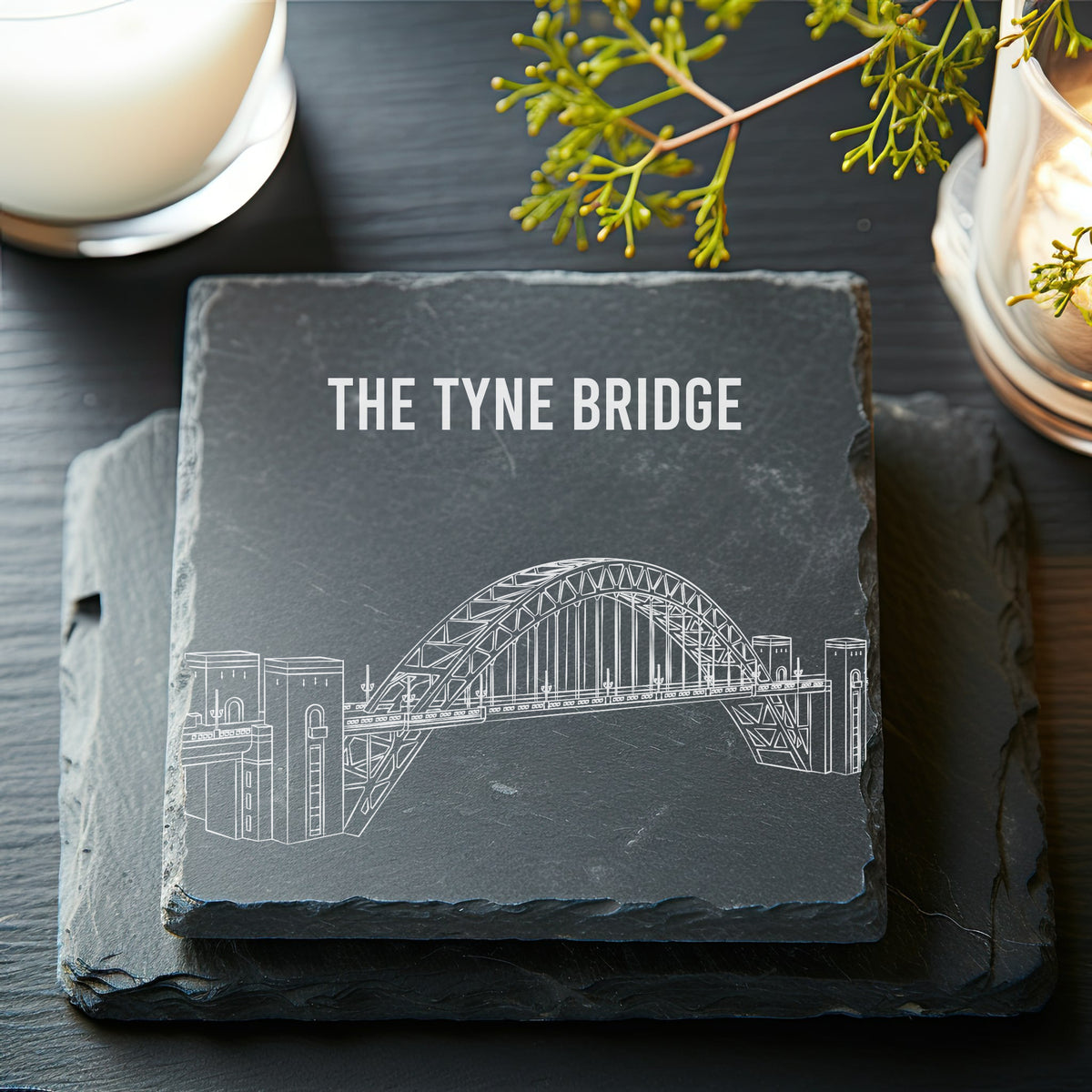The Tyne Bridge Slate Coaster – JT Workshop